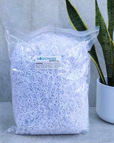 MagicWater Supply Soft & Thin Cut Crinkle Paper Shred Filler (2 LB) for Gift Wrapping & Basket Filling - White