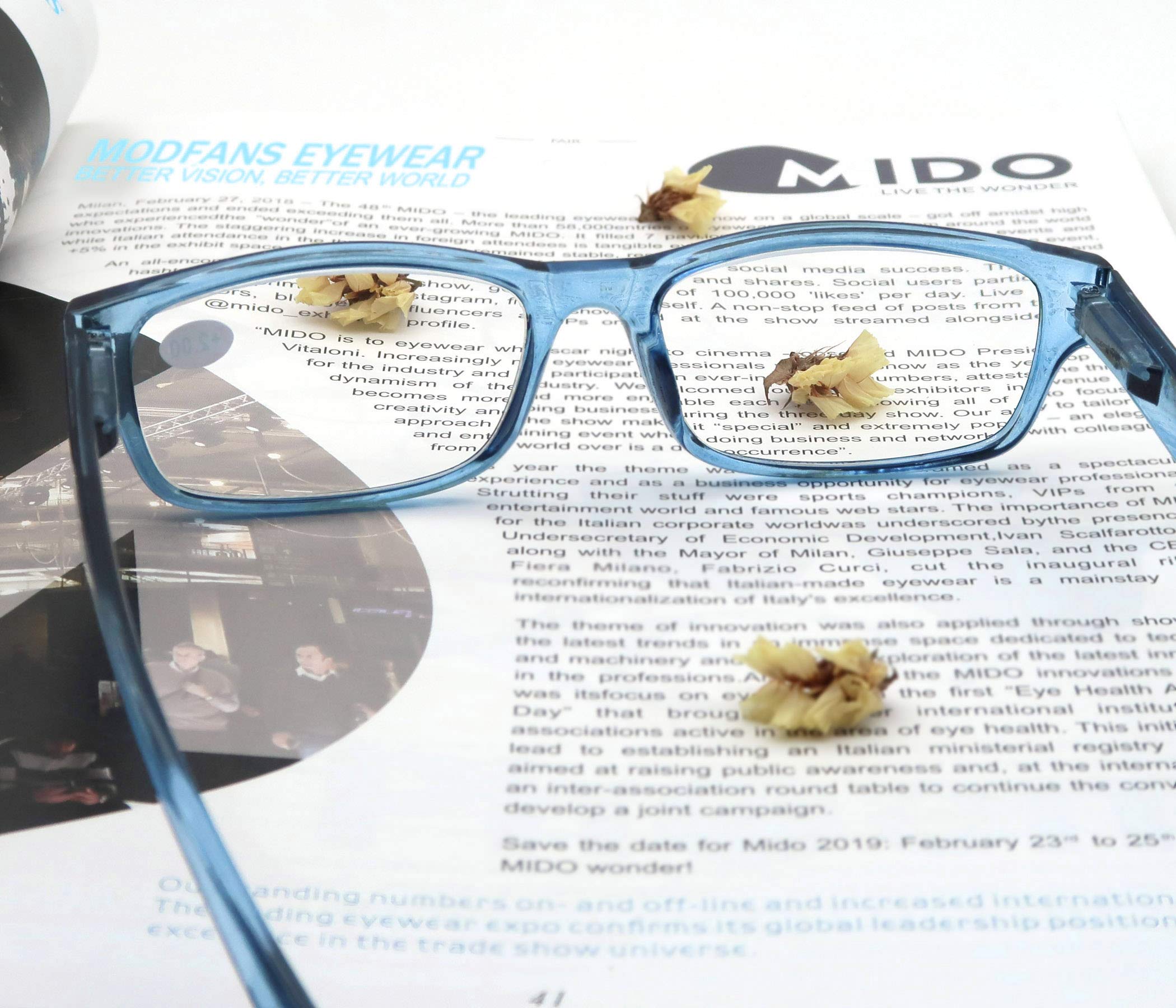 MODFANS 3 Pack Plastic Frame Spring Hinges Reading Glasses Vintage Quality Comfort for Men and Women +3.50