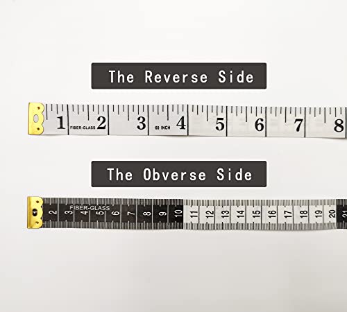 3 Pack Double Scale Soft Measuring Tape for Body Sewing Tailor Cloth Flexible Ruler, Fabric Craft Tape Measure & Medical Body Measurement 60 inch/150cm,White