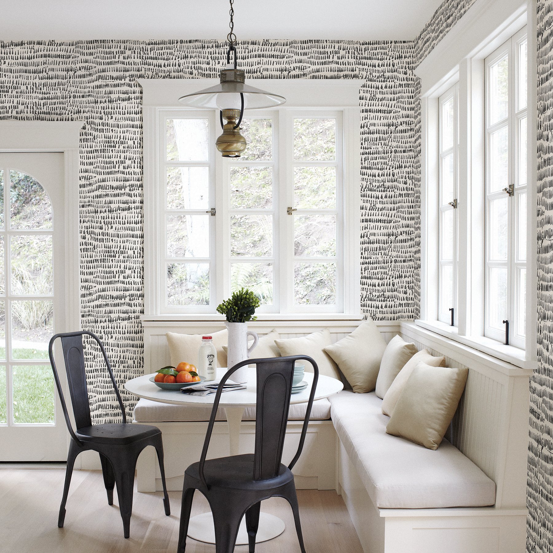 A-Street Prints 2764-24354 Runes Brushstrokes Wallpaper, Charcoal