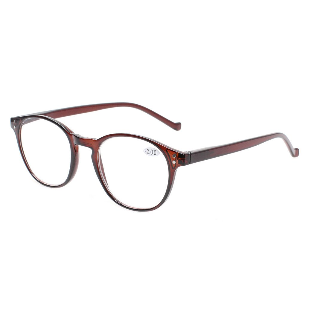 NORPERWIS 5 Pairs Reading Glasses - Standard Fit Spring Hinge Readers Glasses for Men and Women (5 Pack Mix Color, 2.00)