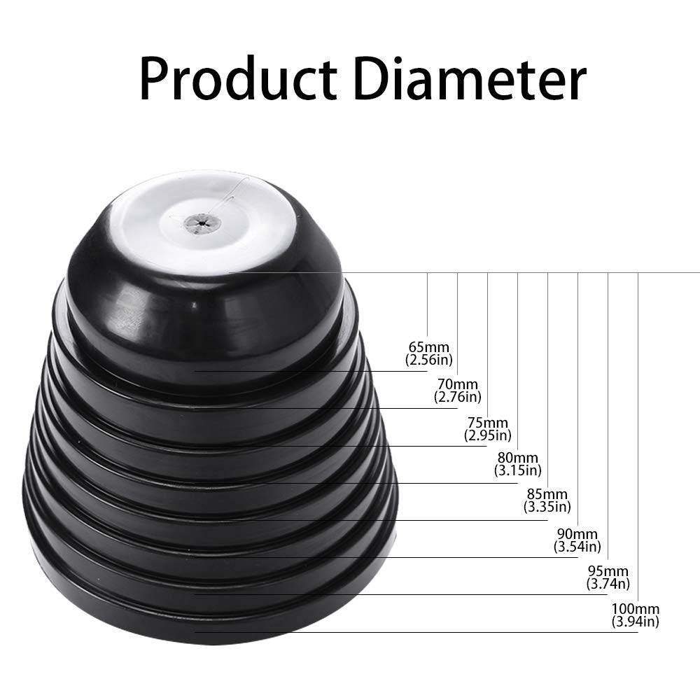 HUIQIAODS Universal Housing Dust Covers for LED Headlight Bulb Universal Adjustable Rubber Seal Cap Fit Head Light H1 H3 H4 H7 H11 H13 9005 Pack of 2