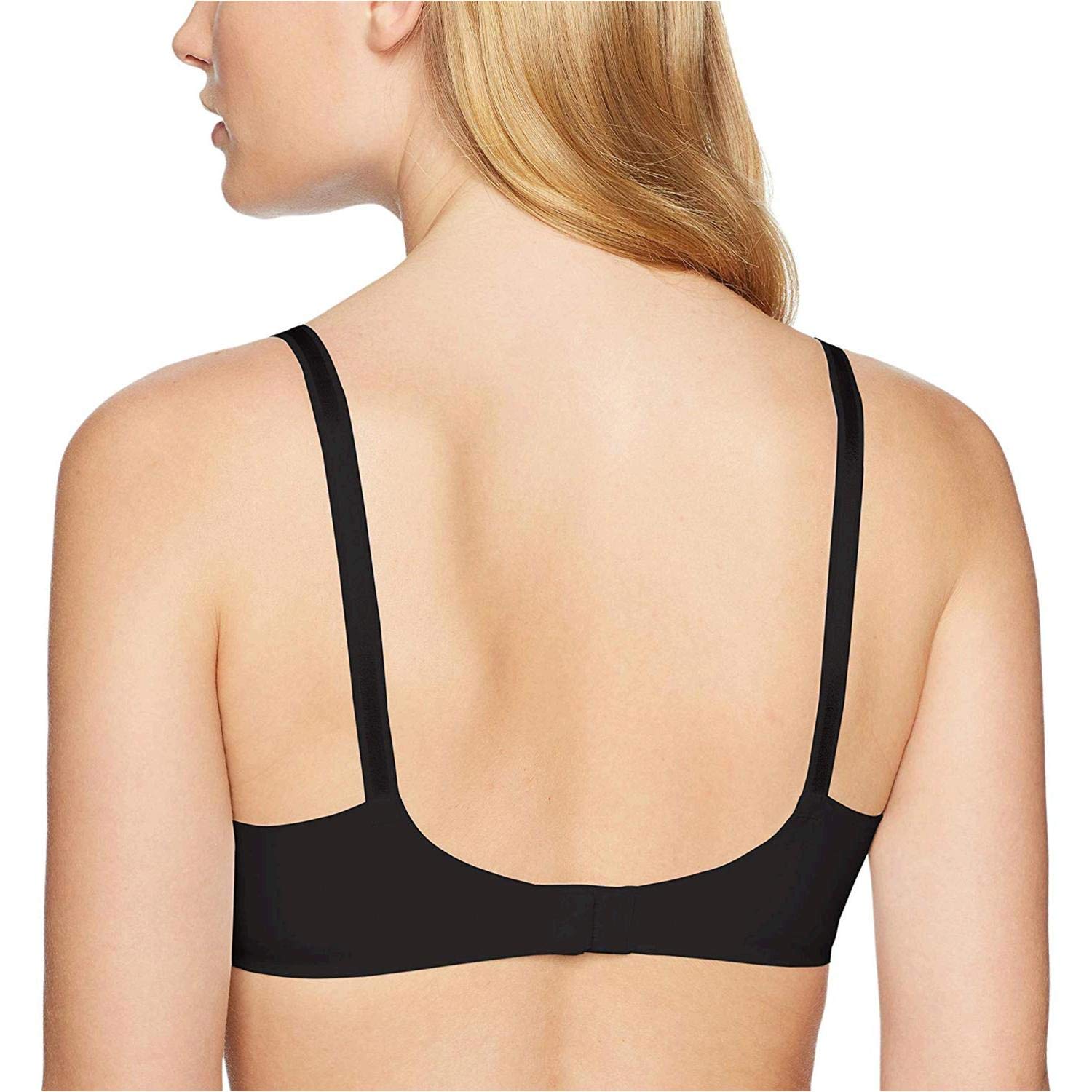 Warner's Women's Blissful Benefits Underarm-Smoothing Comfort Underwire Lightly Lined T-Shirt Bra RA3561W, Black, 36C
