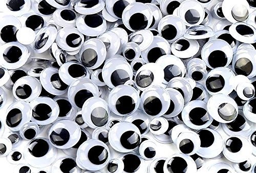 Playscene Children's Craft 'Wiggle-Googly Eyes' (1000 Piece Pack)