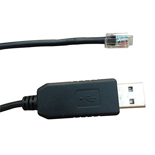 Meade 505 Telescope to PC Cable CP2102 USB RS232 to 4P4C RJ10 Adapter Control Console Cable for Mead 505 Telescope (16.4FT, for Meade)