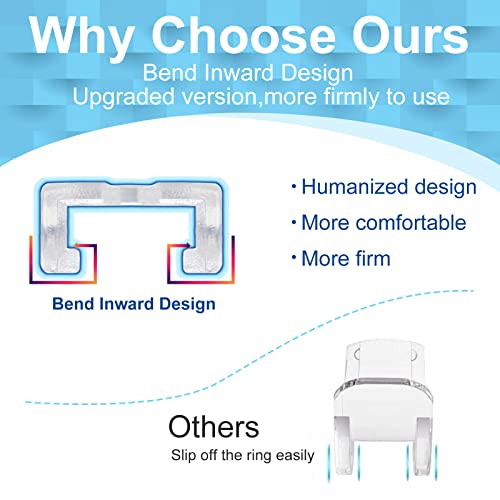 Invisible Ring Size Adjuster for Loose Rings Women Men-8 Pack 8 Sizes,Jewelry Ring Size Adapter Reducer Spacer Jewelry Guard for Any Thin Wide Rings