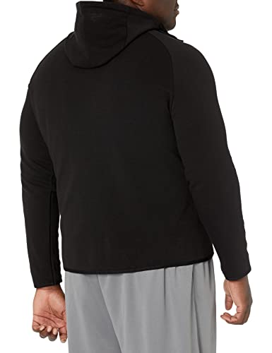 Amazon Essentials Men's Tech Fleece Full-Zip Hooded Sweatshirt, Black, XX-Large