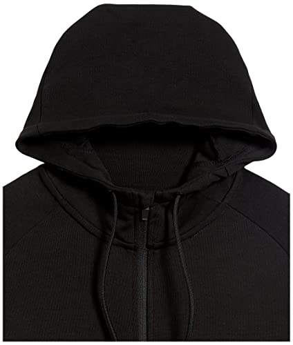Amazon Essentials Men's Tech Fleece Full-Zip Hooded Sweatshirt, Black, XX-Large
