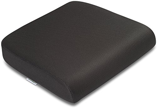 TravelMate Extra-Large Memory Foam Seat Cushion â Perfect for Office Chair and Wheelchair â Does Not Slip Even on Smooth Marble Floors â Washable & Breathable Cover â Relieves Back Pain â 19âx17âx3â