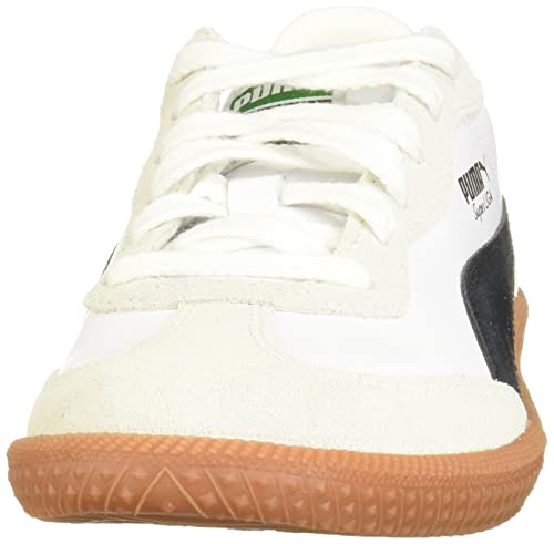 PUMA Men's SUPER LIGA OG RETRO Sneaker, Puma White-Puma Black-Puma Team Gold, 8.5