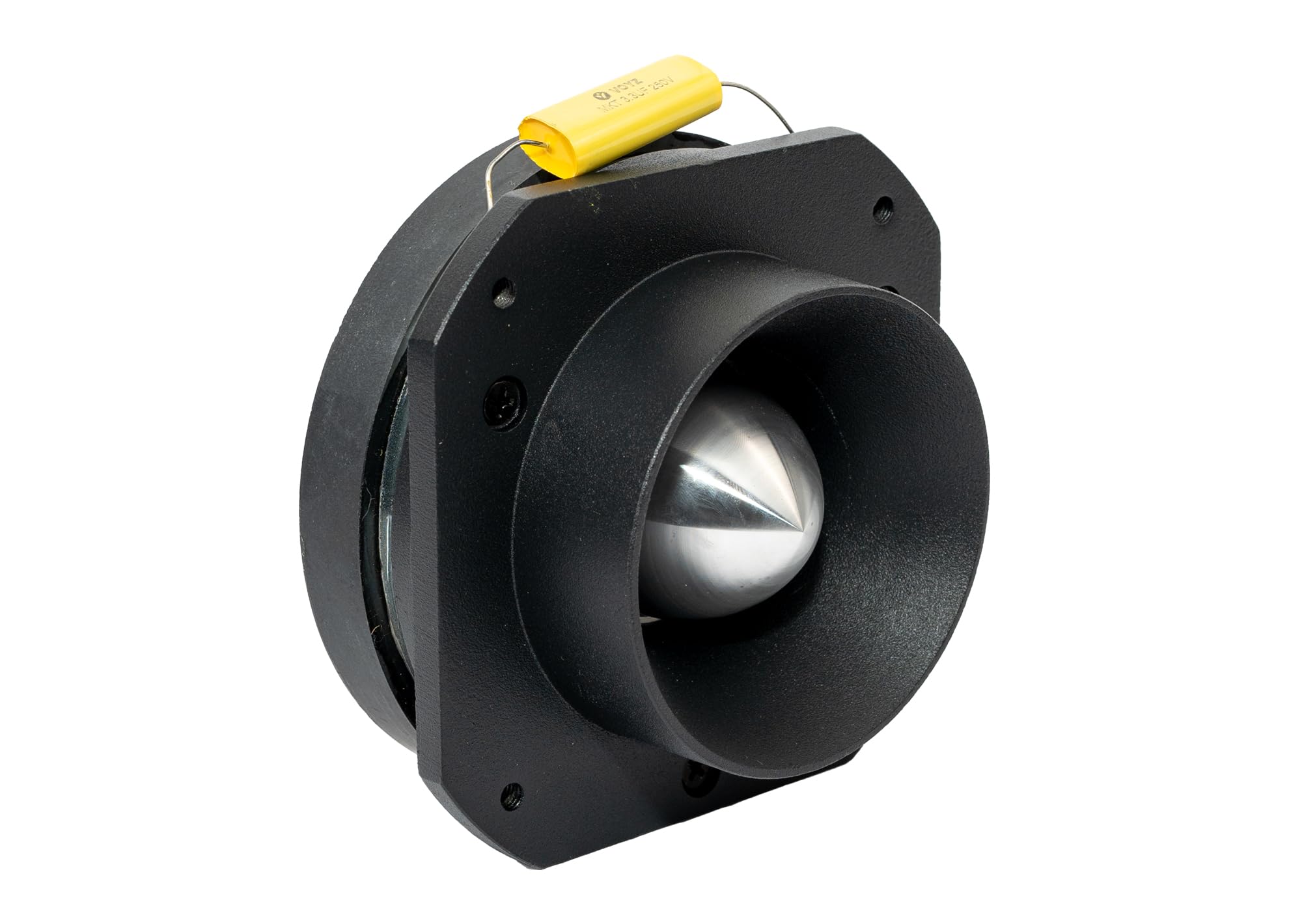 VOYZ 600 Watt Super Tweeter 2KHz - 25KHz - 5β Supper Bullet Tweeter - Heavy Duty Super Strong Ferrite Magnet Tweeter with Titanium Diaphragm 4-8 ohms Includes Crossover Capacitor (VZ-47A)