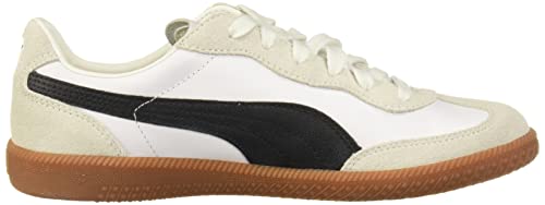 PUMA Men's SUPER LIGA OG RETRO Sneaker, Puma White-Puma Black-Puma Team Gold, 8.5