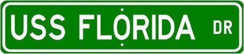 Lancy's Artwork USS Florida SSBN 728 Street Sign - Navy Street Signs - Sticker Graphic - Auto, Wall, Laptop, Cell, Truck Sticker for Windows, Cars, Trucks, Tool Boxes, laptops