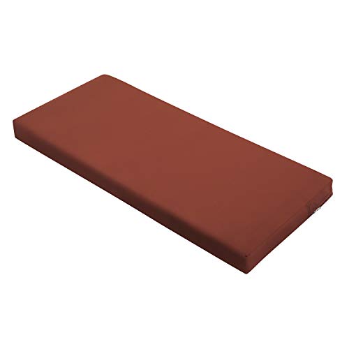 Classic Accessories Ravenna Water-Resistant Patio Bench/Loveseat Cushion, 48 x 18 x 3 Inch, Spice, Patio Loveseat Cushion