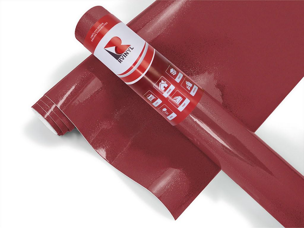 3M 2080 Series G203 Gloss Red Metallic - 5ft x 1ft - 5sq ft - Dual Cast Thick Vinyl Car Wrapping Film - Vehicle Sheet Roll