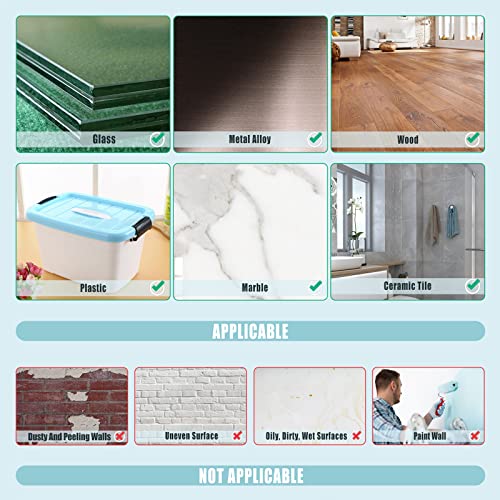 16 Sets 2x4 inch Strips with Adhesive,Heavy Duty Hook and Loop Tape,Carpet Tape,Rug Tape,Strength Backing,Fixing Installing Tape,Wall Hanging No Perforation,Fabric,Couch,Industrial,Office,Household