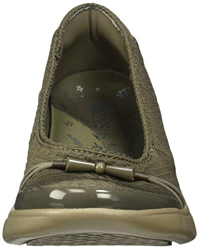 Bzees Women's Electric Shoe, light brown boxed geo print, 9 W US