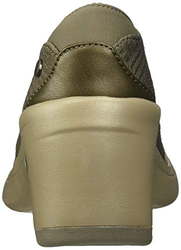 Bzees Women's Electric Shoe, light brown boxed geo print, 9 W US