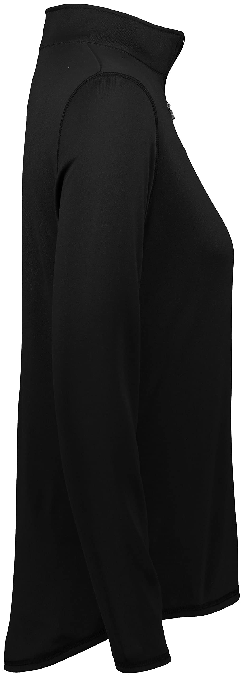Augusta Sportswear Ladies Attain Wicking 1/4 Zip Pullover - Women's Running Long Sleeve Jacket with Sun Protection, Black, Medium