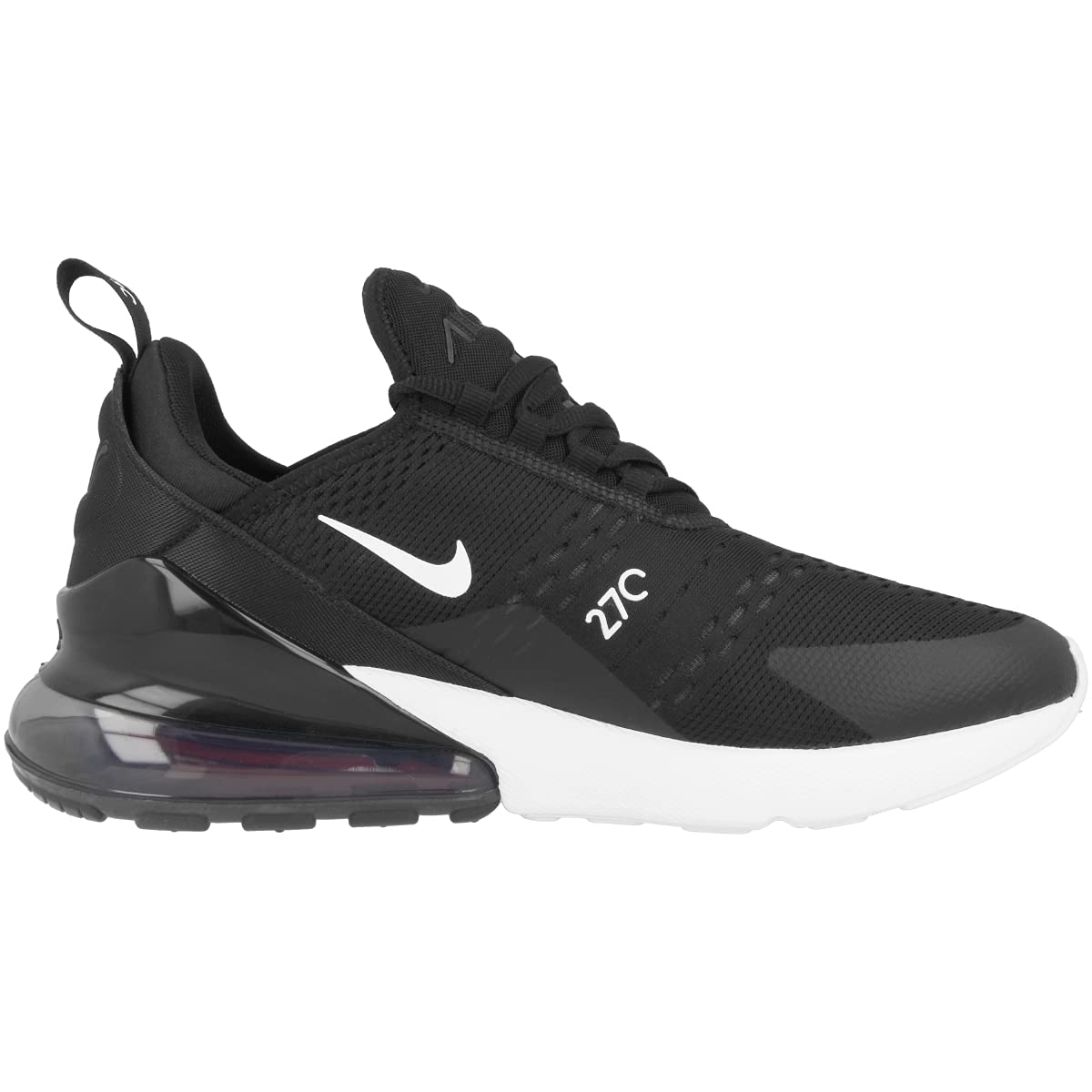 NIKE Men's Low-Top Sneaker, Black Anthracite White Solar Red 002, Numeric_15