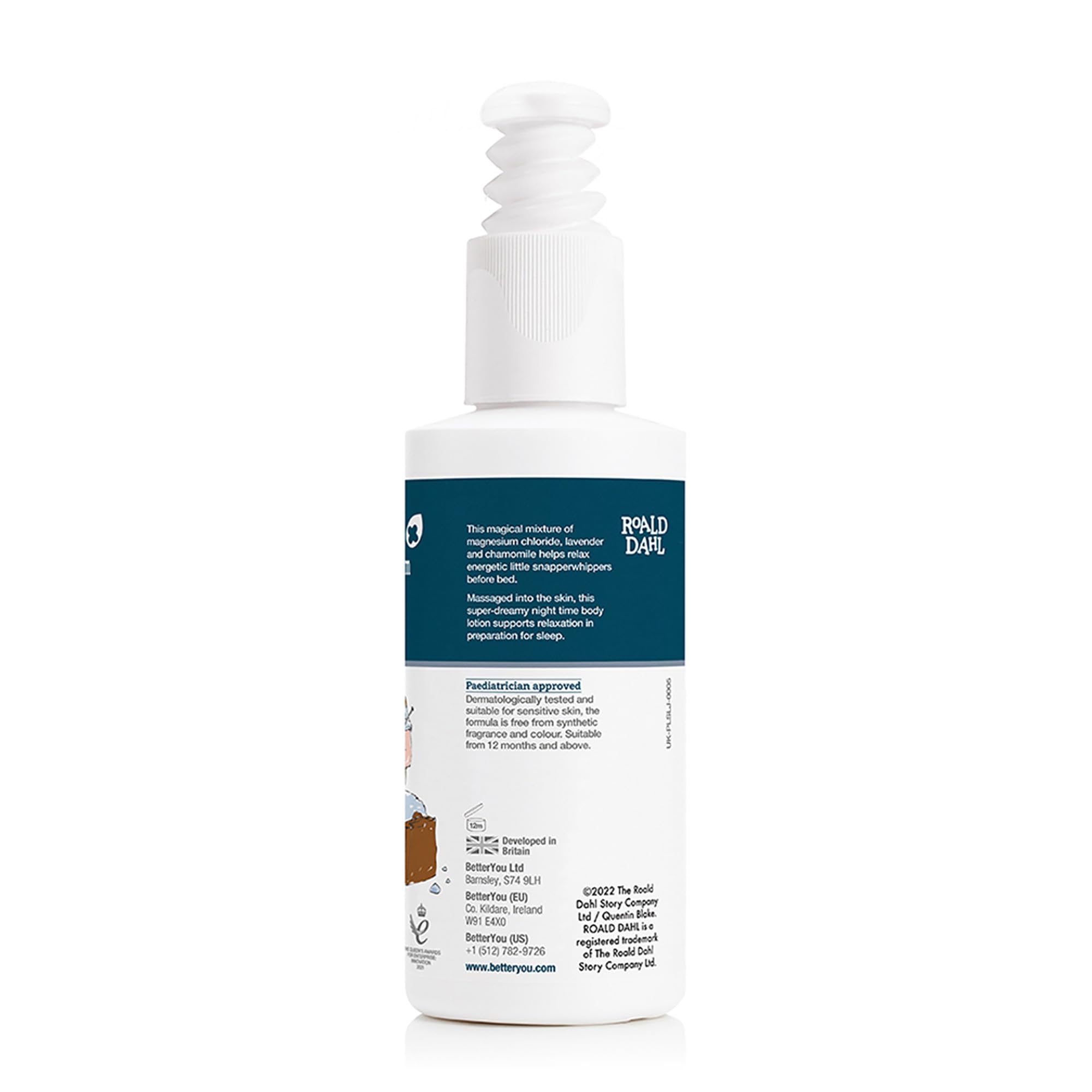 BetterYou Magnesium Sleep Body Lotion - Relaxing Kids Body Lotion - Magnesium Cream WIth Lavender And Chamomile - For Children One And Up - 4.56 oz