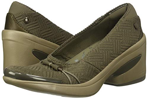Bzees Women's Electric Shoe, light brown boxed geo print, 9 W US