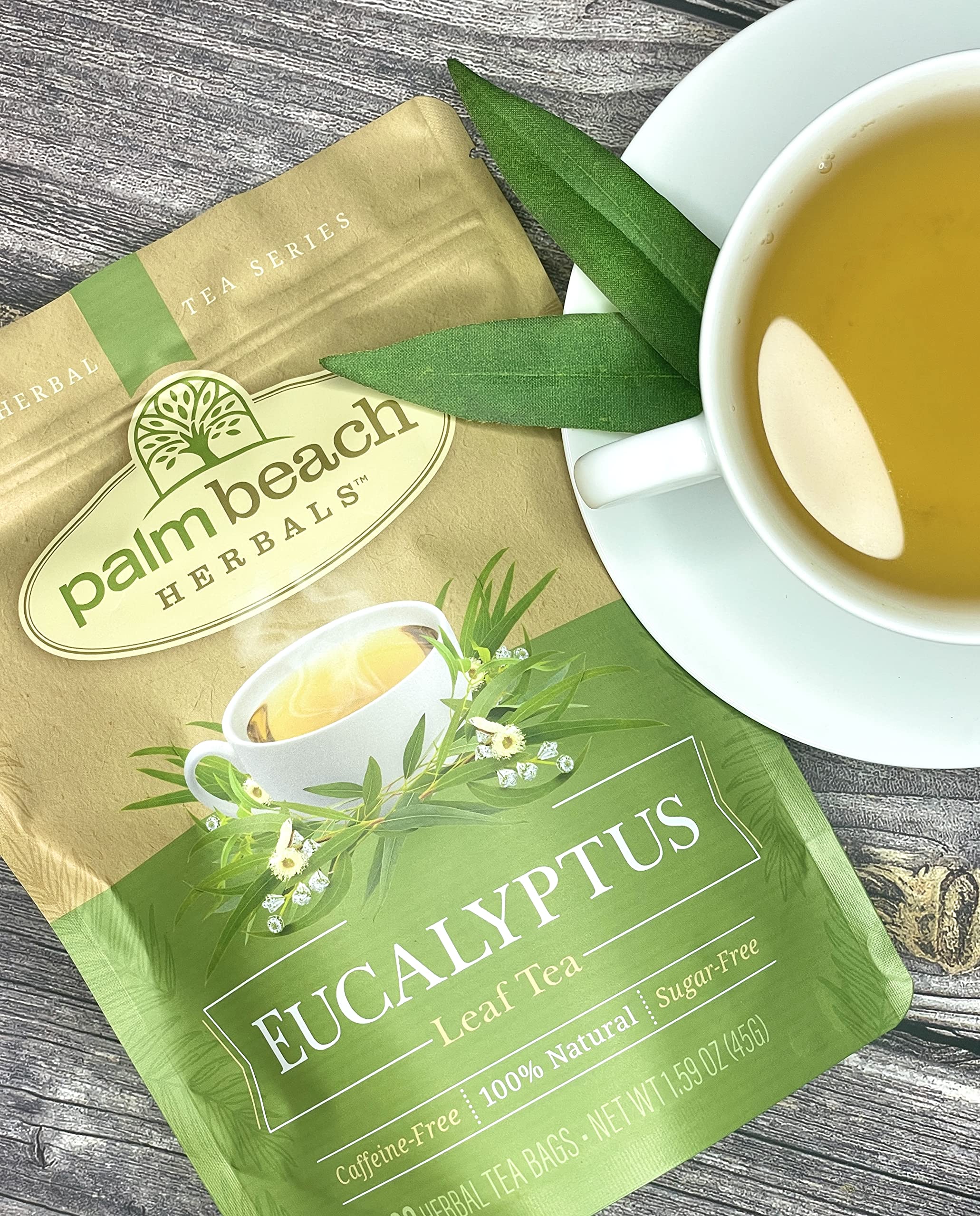 Palm Beach Medicinal Herbs - Eucalyptus Leaf Tea - Pure Herbal Tea Series (30 Tea Bags) 100% Natural