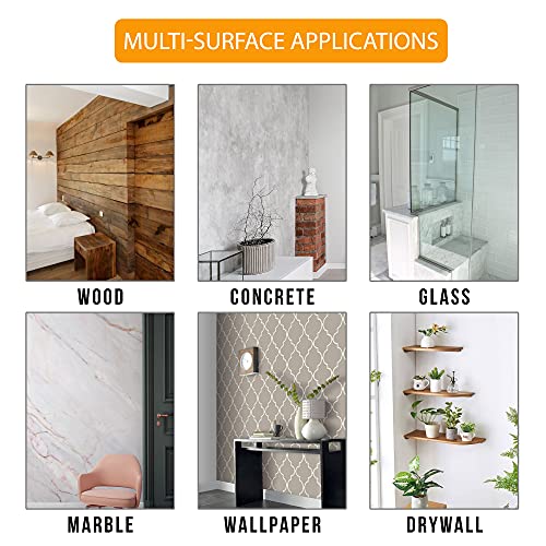 Door Stoppers Wall Protector 2β (6 Pack) - Clear Door Bumpers with Strong Adhesive Glue - Shock Absorbent and Discreet Wall Protectors from Door Knobs