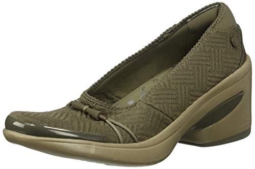 Bzees Women's Electric Shoe, light brown boxed geo print, 9 W US