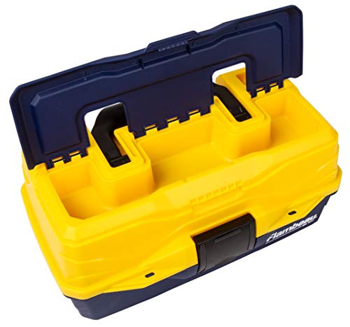 Flambeau Outdoors 6381KA 1-Tray Adventurer Kid's Box with Starter Tackle Kit - Yellow/Blue