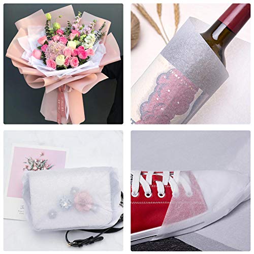 Segarty Wrapping Tissue Paper, White Tissue Paper Bulk 500 Sheets 16 x 20 inch Packaging Paper for Gift Bags, Gift Wrap, Shipping Clothes, Business, Packing, DIY Crafts, Birthday Wedding Decorations