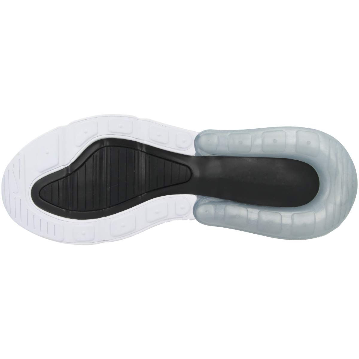 NIKE Men's Air Max 270 Sneaker, White White Black White 100, 9.5