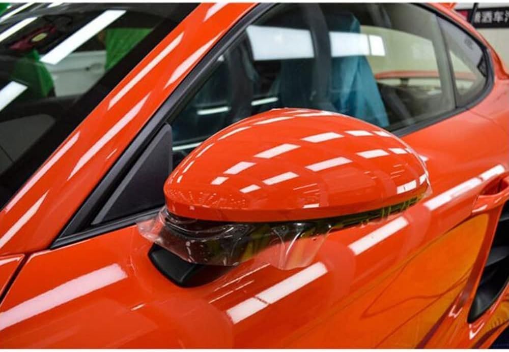 Lypumso Clear Vinyl Wrap, Transparent Protective Self Adhesive Car Wrap Film Vinyl Without Bubble Clear Gloss Paint for DIY Car Moto Interior Exterior (Clear, 1ft x 10ft)