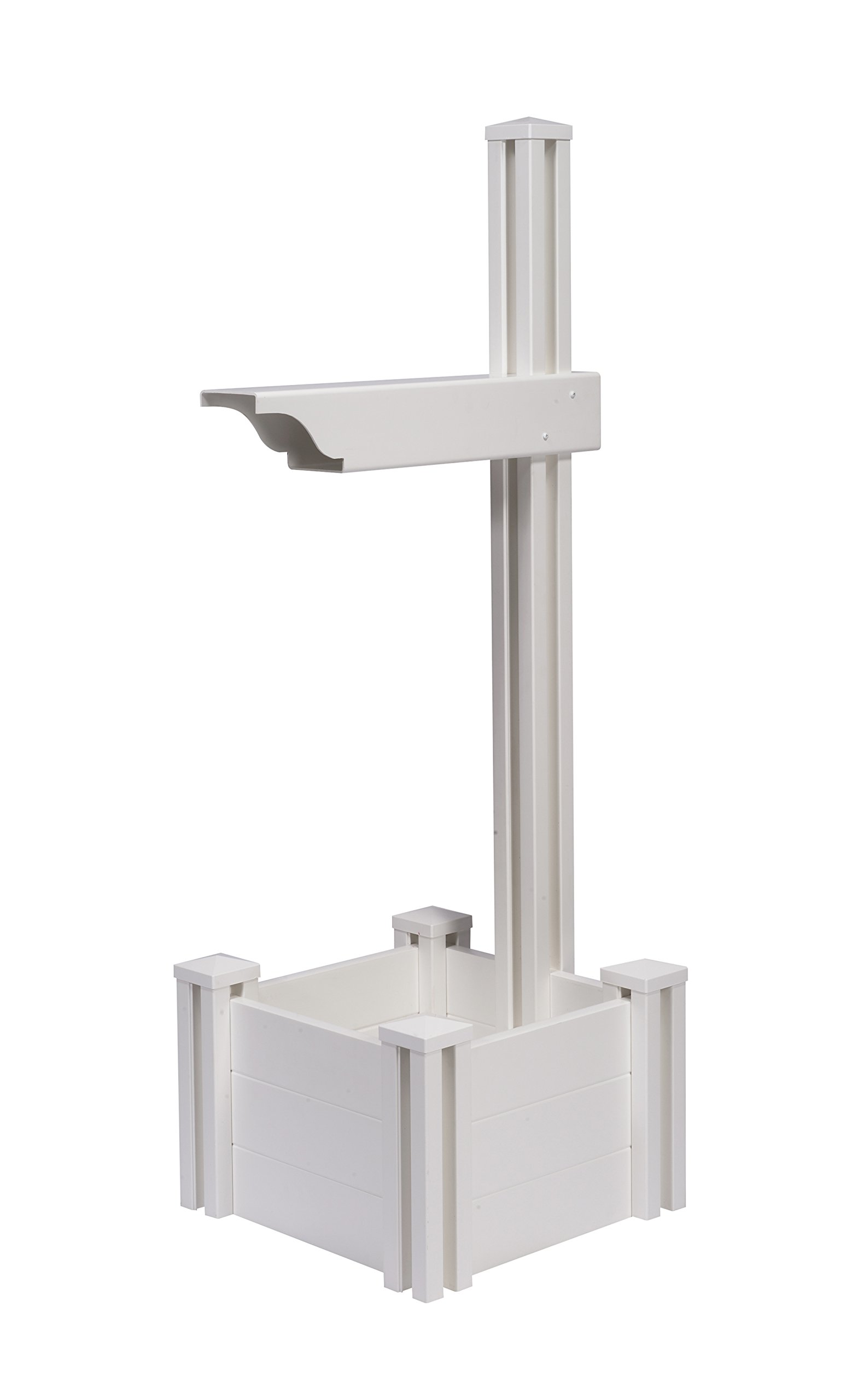 Zippity Outdoor Products ZP19027 Majestic Mailbox Post, White