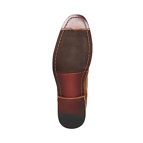 Steve Madden Men's Jefries Combat Boot, Dark tan, 11