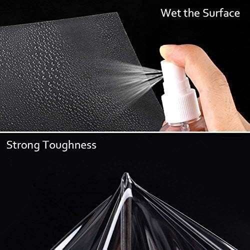 Lypumso Clear Vinyl Wrap, Transparent Protective Self Adhesive Car Wrap Film Vinyl Without Bubble Clear Gloss Paint for DIY Car Moto Interior Exterior (Clear, 1ft x 10ft)