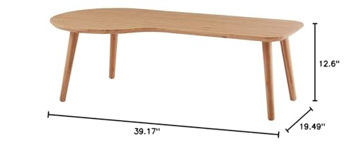 CENZEN Bamboo Coffee Table for Living Room Unique Coffee Tables Low Japanese Style Table for Sitting on The Floor Accent Furniture