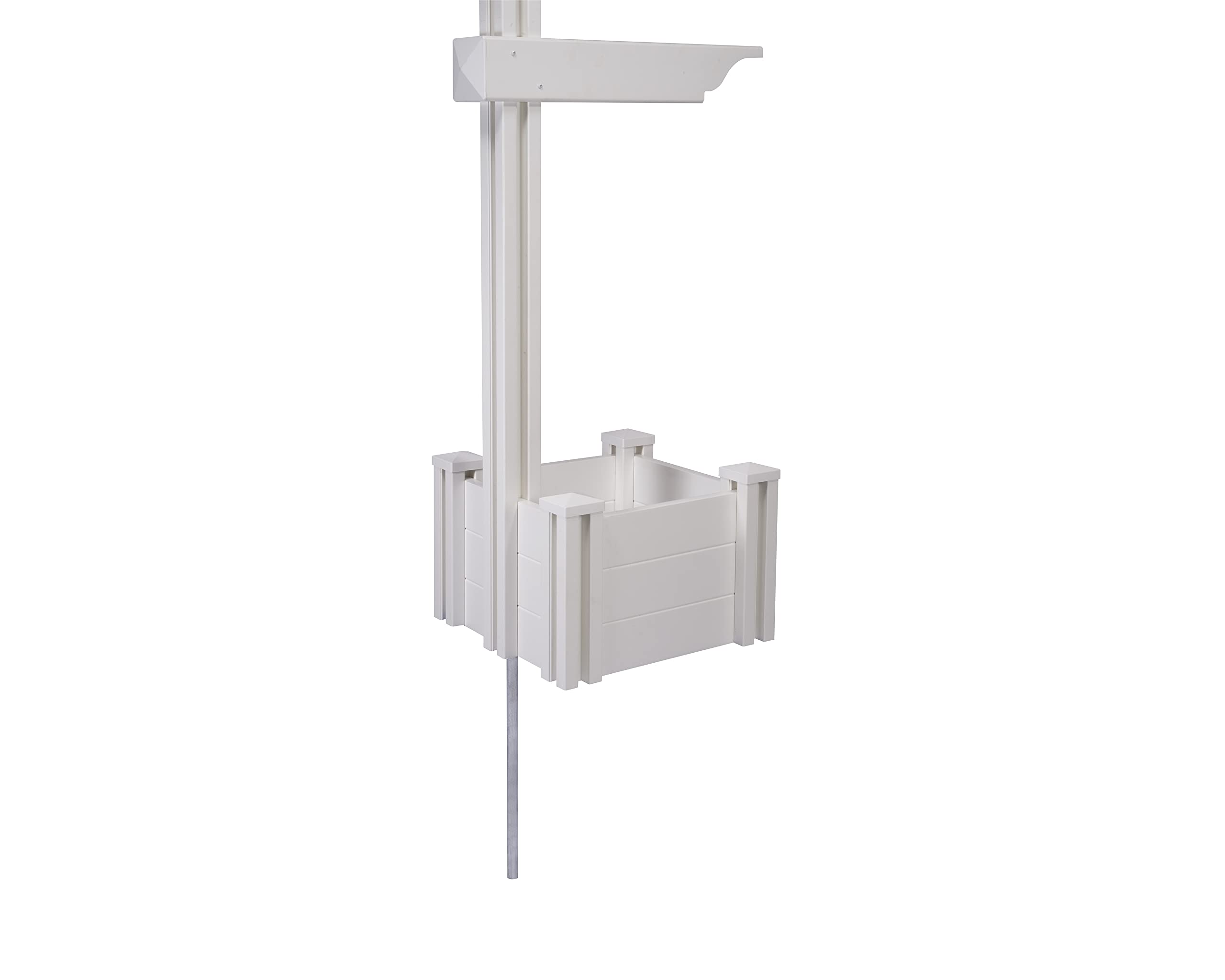 Zippity Outdoor Products ZP19027 Majestic Mailbox Post, White