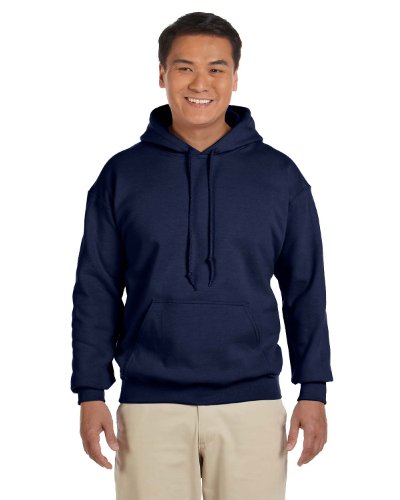 Gildan Blank Hoodie - Hooded Sweatshirt - Unisex Style 18500 Adult Pullover Navy