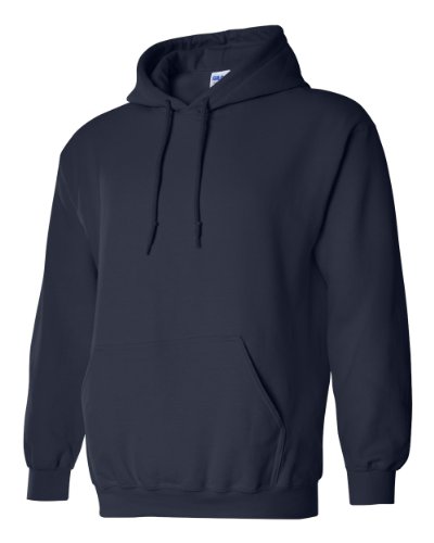 Gildan Blank Hoodie - Hooded Sweatshirt - Unisex Style 18500 Adult Pullover Navy