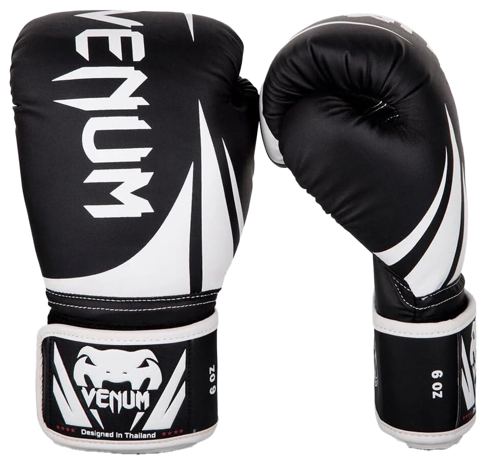 Venum Challenger 2.0 Boxing Gloves - for Kids - Black/Black, 8 oz