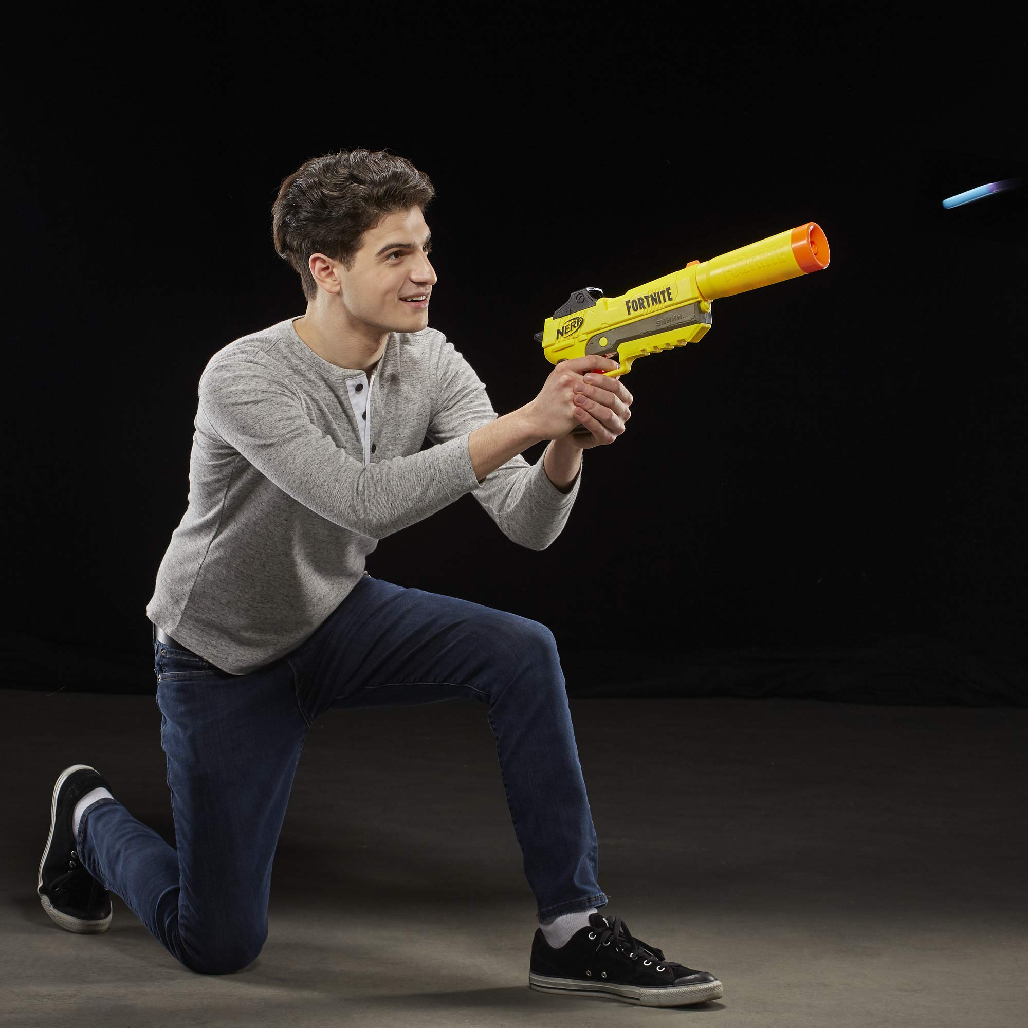 NERF Fortnite SP-L Elite Dart Blaster with Detachable Barrel and 6 Official Nerf Fortnite Elite Darts (Amazon Exclusive)