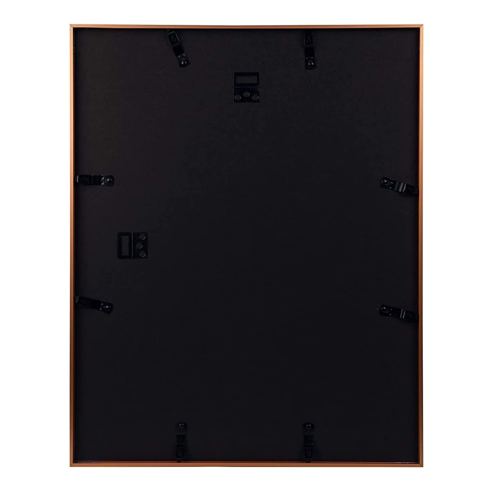 Frametory, 16x20 Metal Picture Frame with Mat for 11x14 Picture & Real Glass, Aluminum Photo Frame Collection (Rose Gold, 1 Pack)