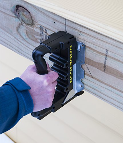 Hang Em Fast Easy Joist Hanging Tool - Hang Man Tool - 2x4 2x6 2x8 2x10 2x12 Metal Joist Hanger - Light Weight Durable Ergonomic Design