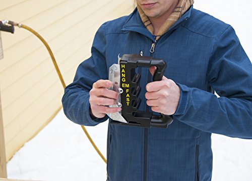 Hang Em Fast Easy Joist Hanging Tool - Hang Man Tool - 2x4 2x6 2x8 2x10 2x12 Metal Joist Hanger - Light Weight Durable Ergonomic Design