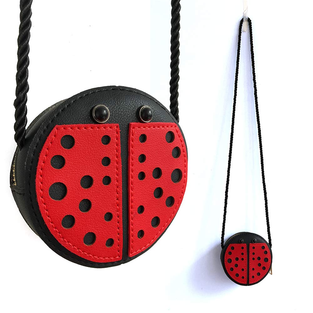 JienClound Little Girl Purses Cute Ladybug Shoulder Messenger Bag Accessories Dress 4.13 * 1.65 inches(10.5 * 4.2cm)