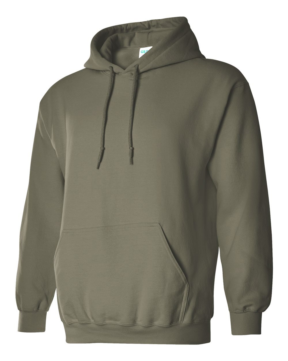 Gildan Blank Hoodie - Hooded Sweatshirt - Unisex Style 18500 Adult Pullover Military Green