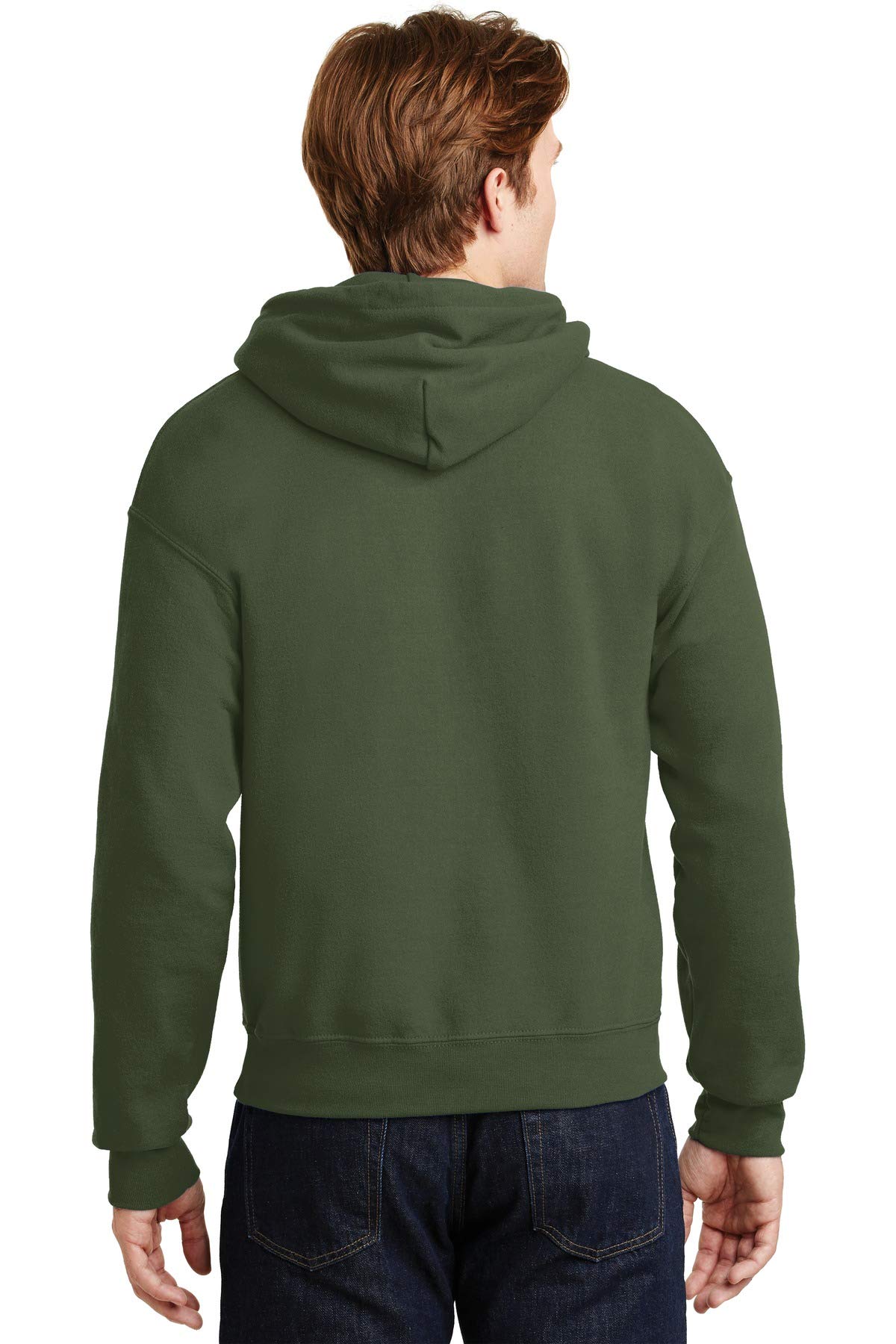 Gildan Blank Hoodie - Hooded Sweatshirt - Unisex Style 18500 Adult Pullover Military Green