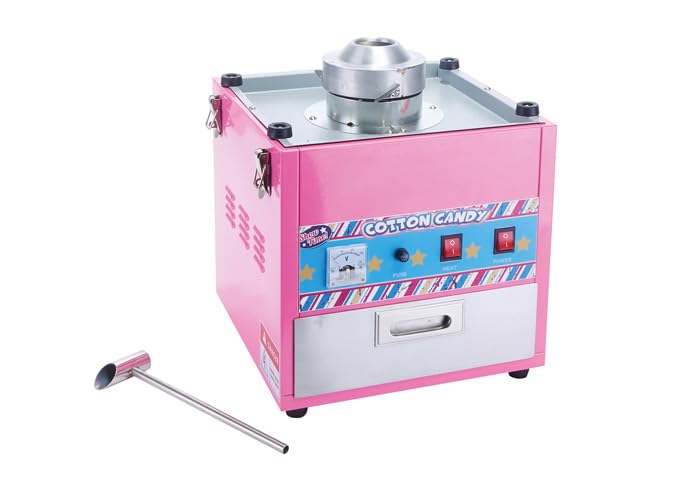Winco CCM-28 Cotton Candy Machine, 120 Cones/Hour, Pink