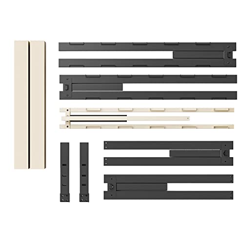 ZIYOO Full Size Bed Frame, 3" Extra Wide Wood Slats Better Support for Foam Mattress, 14" High, No Box Spring Needed, Noise Free, Easy Assembly